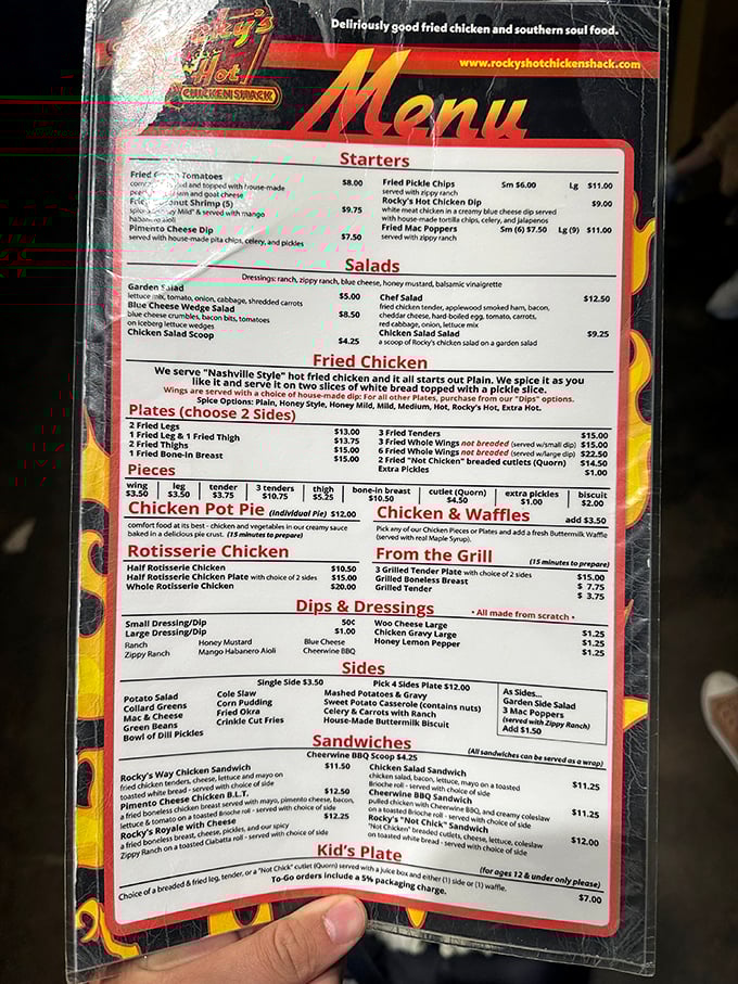 This menu isn't just a list—it's a roadmap to happiness. Choose your spice level wisely, brave traveler.