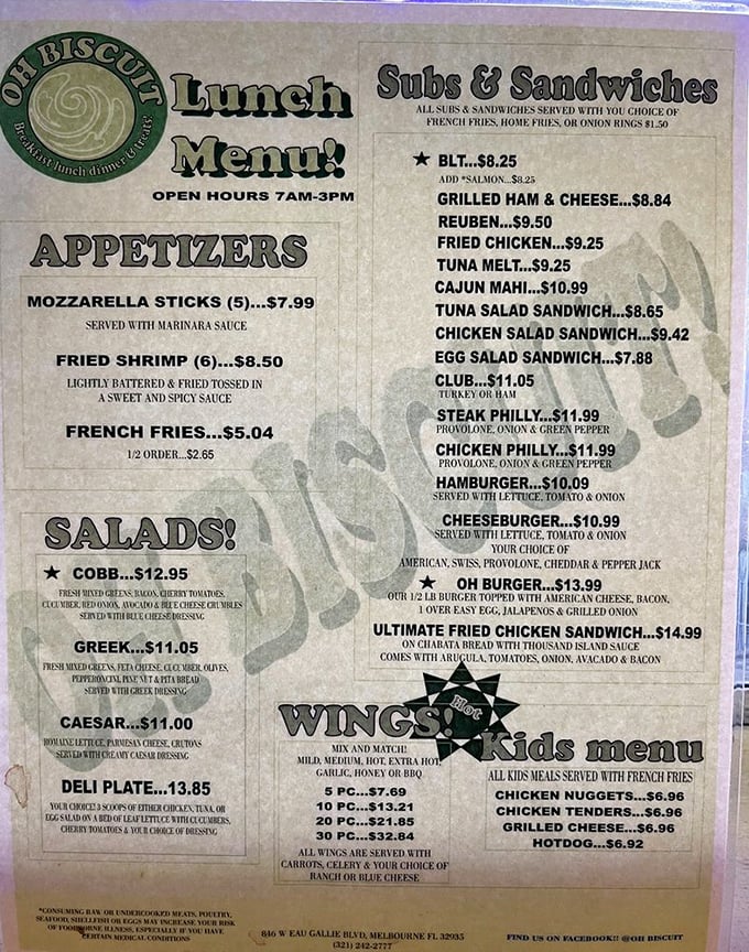 The menu doesn't need fancy fonts or pretentious descriptions. Good food speaks a universal language everyone understands.
