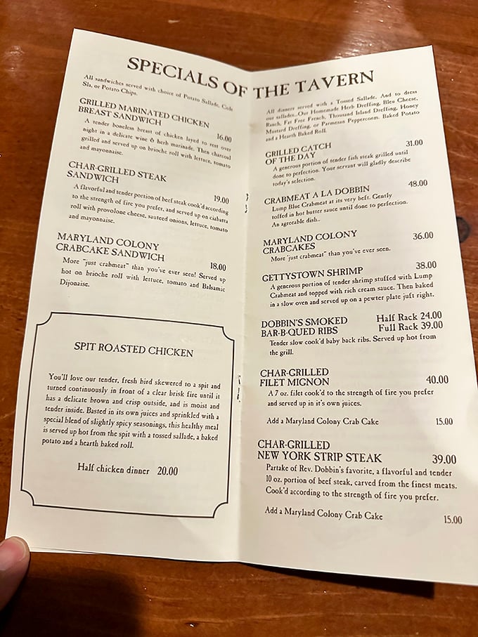 A menu that reads like a delicious history lesson – no pop quiz after dessert, we promise.