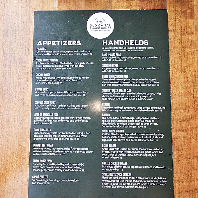 The menu reads like a love letter to American comfort food – each description a promise of flavors that'll make you close your eyes in appreciation.
