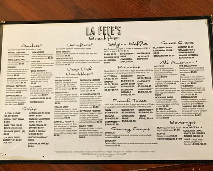 This menu isn't just a list of food—it's a roadmap to happiness with more delicious detours than a cross-country road trip.