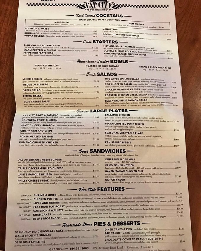 The menu reads like a love letter to American comfort food, with each dish getting the respect and attention it deserves.