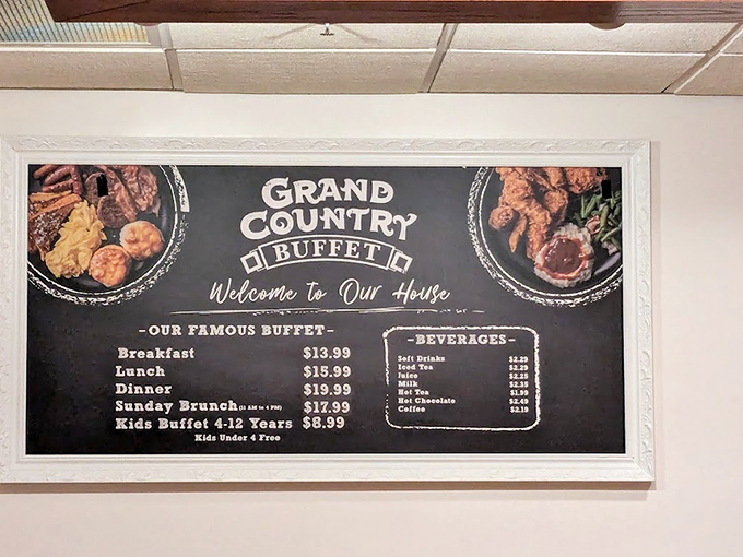 The menu board that launches a thousand food fantasies. Notice how they wisely keep desserts off this list—they know you'll find them anyway.