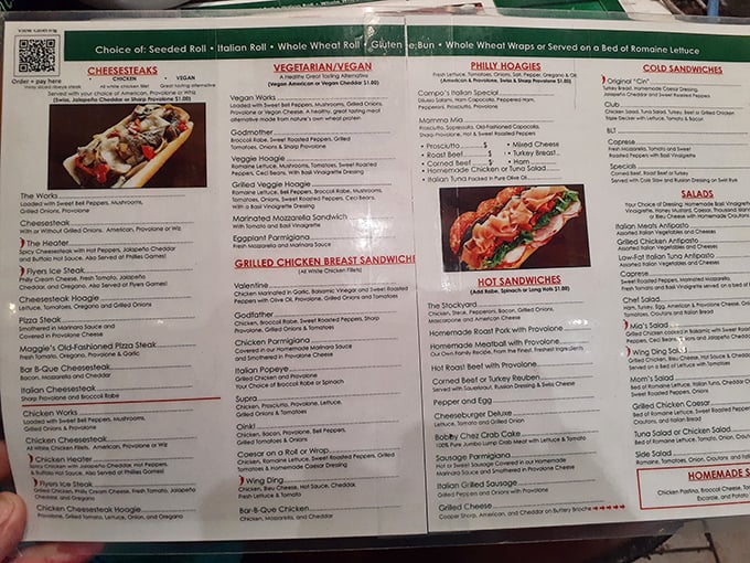 The menu at Campo's reads like poetry to the hungry—a sonnet of sandwiches where every option promises a happy ending. Choose your own adventure!