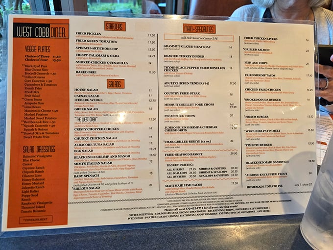 This menu isn't just a list of dishes—it's a roadmap to comfort food nirvana, with enough options to satisfy everyone from picky eaters to adventurous foodies.