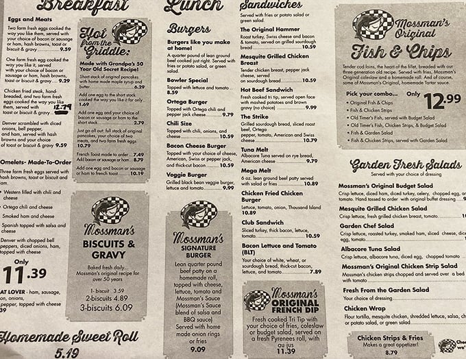 The menu reads like a love letter to American comfort food, with the fish and chips rightfully claiming celebrity status.