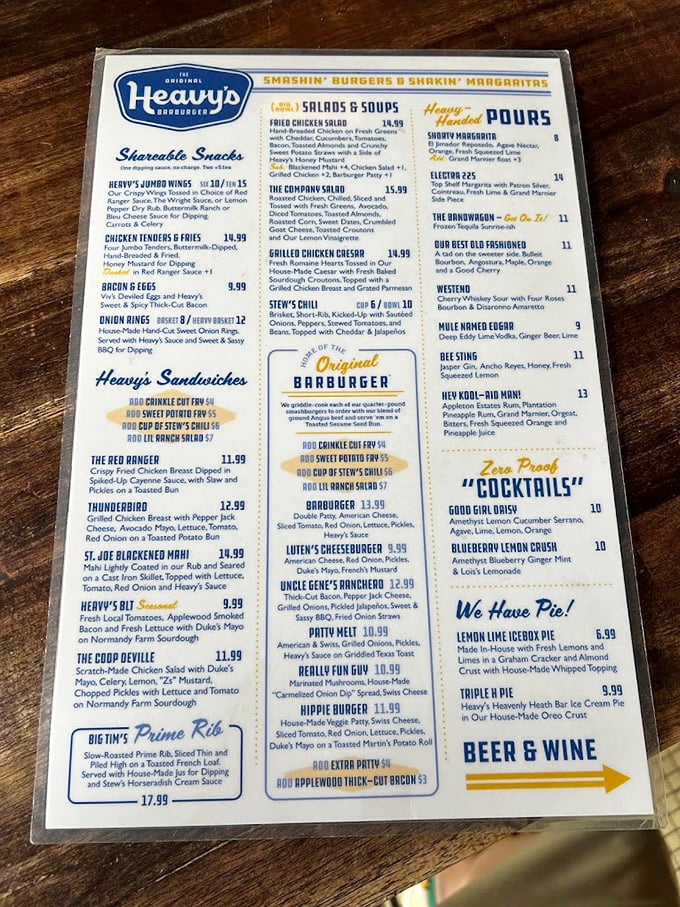 The menu reads like a love letter to comfort food. "Smashin' Burgers & Rockin' Margaritas" isn't just a tagline—it's a lifestyle choice.
