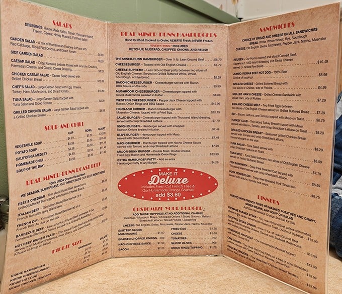 This menu isn't trying to be everything to everyone – it's perfecting what matters: honest American classics that have stood the test of time.