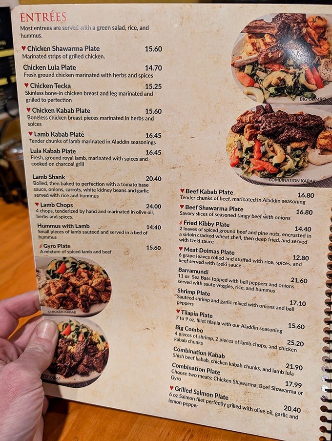 The menu reads like a Mediterranean greatest hits album, with each dish promising a vacation for your taste buds. Decision paralysis has never been so delicious.