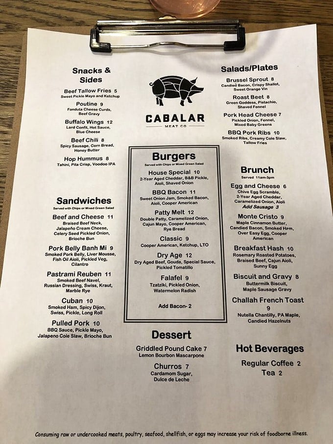 This menu isn't just a list of options—it's a roadmap to happiness. The Beef Tallow Fries alone are worth the trip.