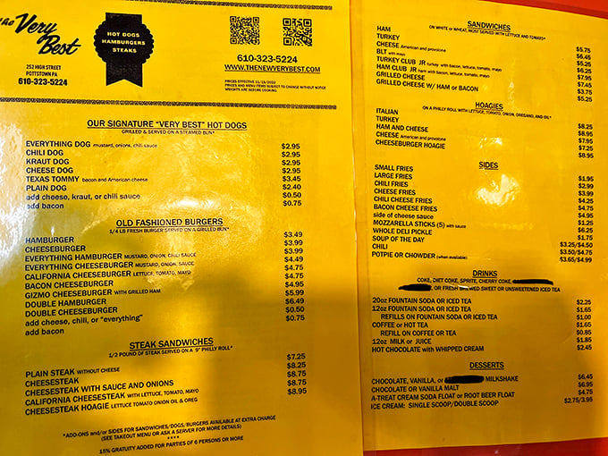 A menu that doesn't need fancy fonts or pretentious descriptions—just honest food at honest prices. Decision paralysis has never been so delicious.