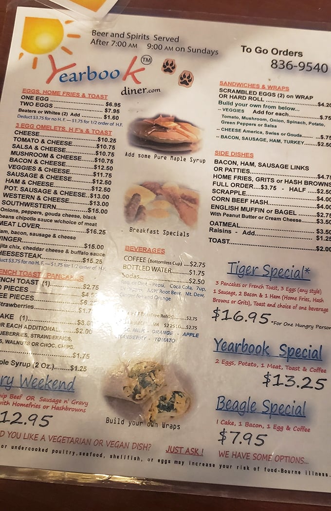 This menu isn't just a list of food – it's a roadmap to happiness with specialties named after local landmarks and traditions.