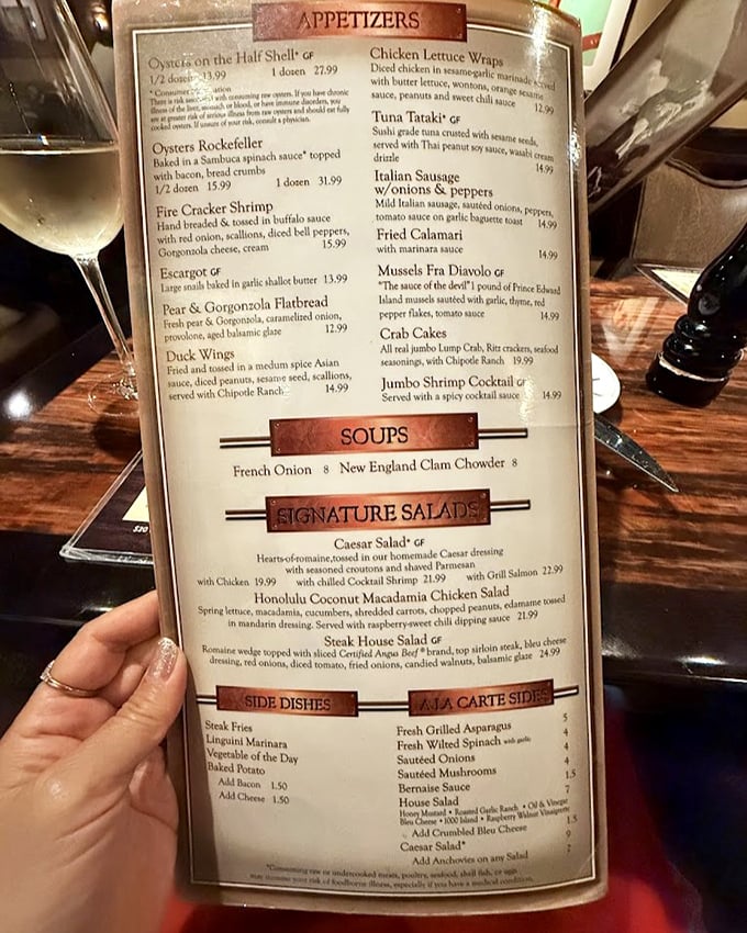 The menu reads like a love letter to indulgence – each appetizer a prelude to the main event.