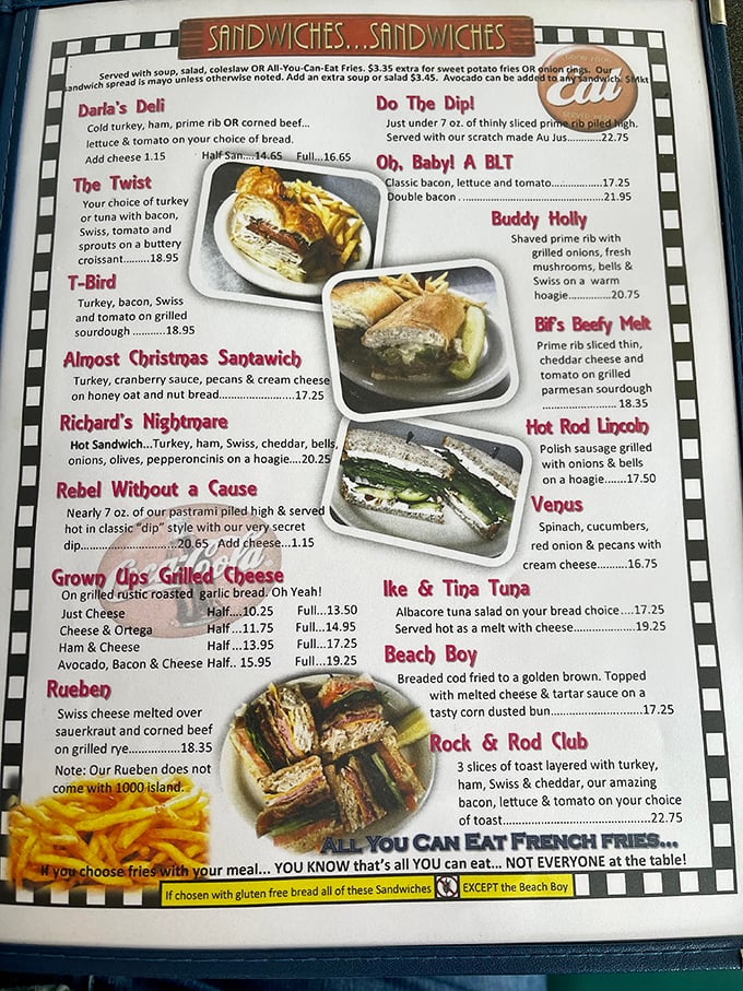 The menu reads like a love letter to sandwich aficionados. "Richard's Nightmare" might sound scary, but the only frightening thing is how quickly you'll devour it.