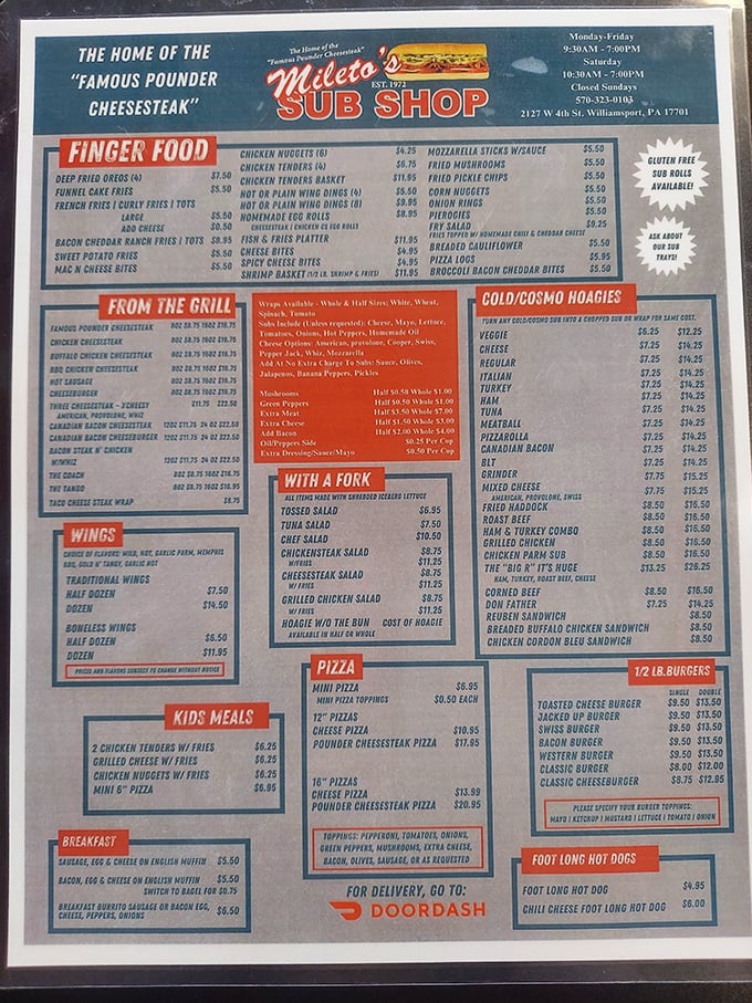 This menu board is like the Rosetta Stone of sandwich civilization—decode it correctly and culinary nirvana awaits.