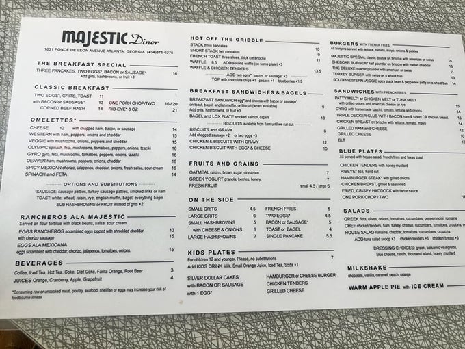 This isn't just a menu—it's a roadmap to happiness. Notice how "Warm Apple Pie" sits quietly in the corner, not bragging, just waiting to change your day.