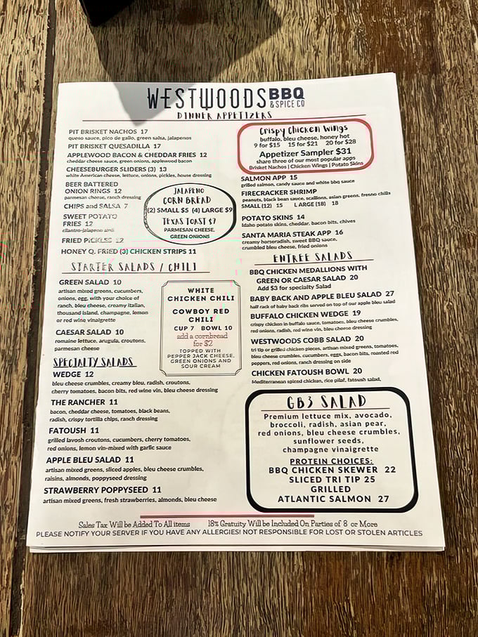A menu that reads like poetry for meat lovers – decisions become deliciously difficult when everything sounds this tempting.