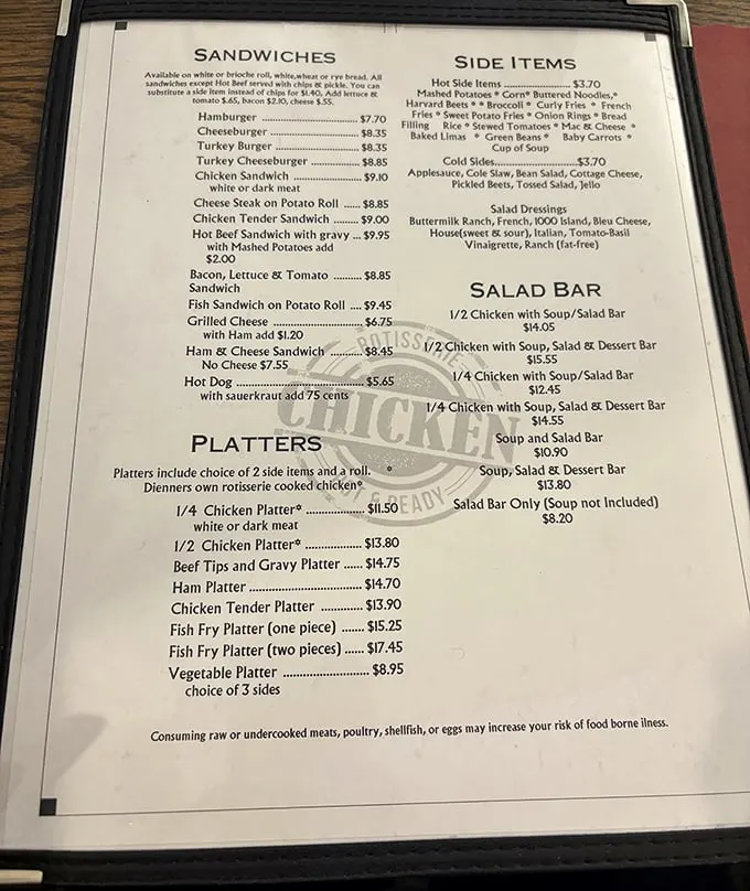 Menu prices that won't require a second mortgage – now that's what I call Pennsylvania Dutch hospitality.