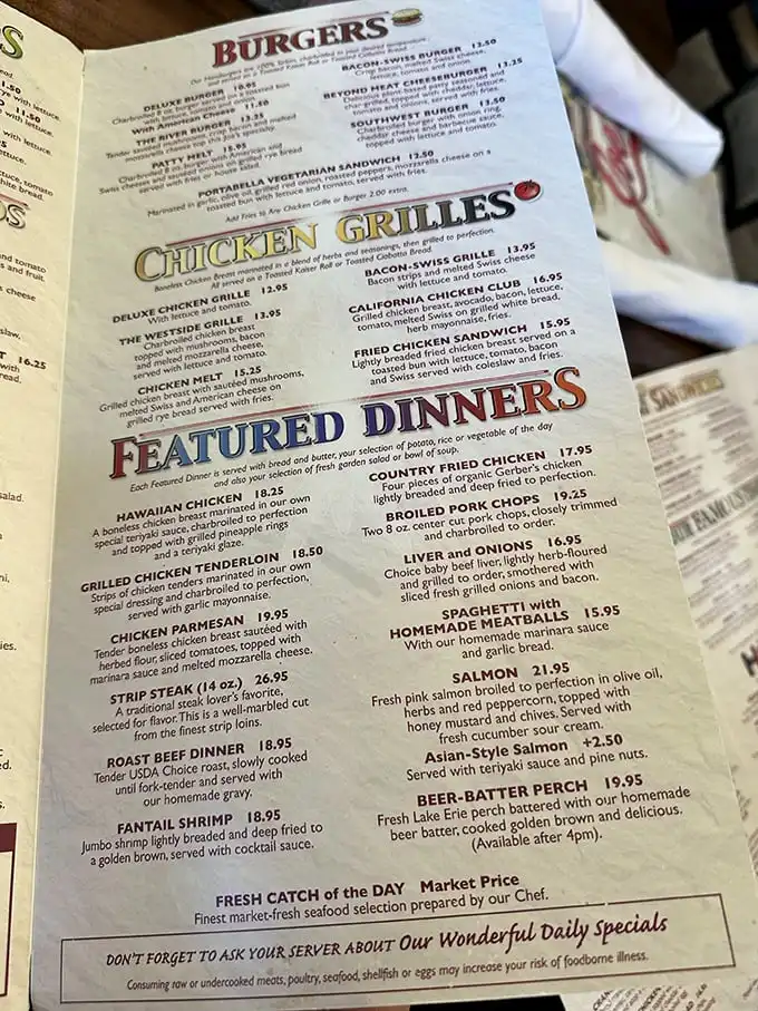 This isn't just a menu—it's a roadmap to culinary bliss, with everything from burgers to homemade meatballs waiting to be discovered.