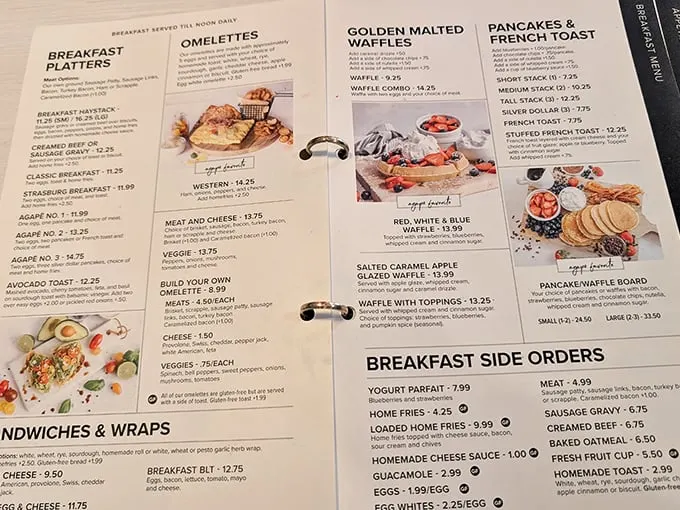 A menu that reads like a love letter to breakfast classics and innovative comfort food—decisions have never been so deliciously difficult.