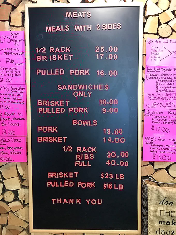 That menu board tells no lies – straightforward pricing for food that'll make you weep with joy.