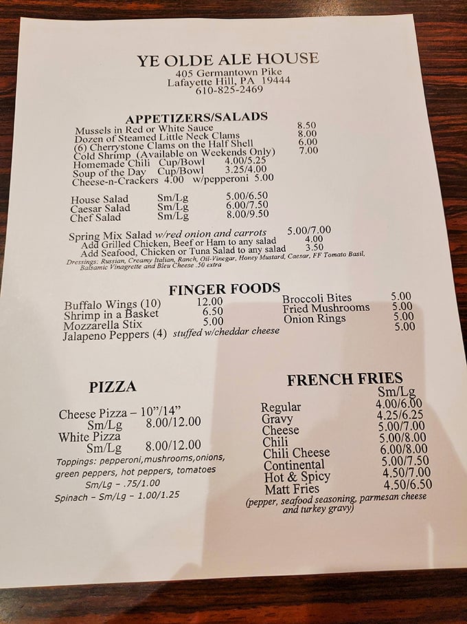 The menu that launched a thousand lunch breaks, featuring prices that won't require a second mortgage.