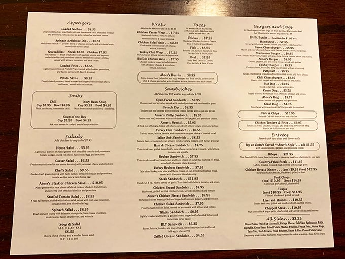 A menu that doesn't need fancy fonts or pretentious descriptions—just honest food that speaks for itself. The kind that makes decisions deliciously difficult.