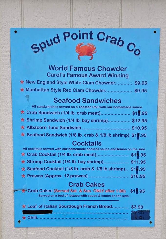 The menu of dreams—simple, straightforward, and guaranteed to trigger spontaneous drooling. No fancy fonts needed when the food speaks this loudly.