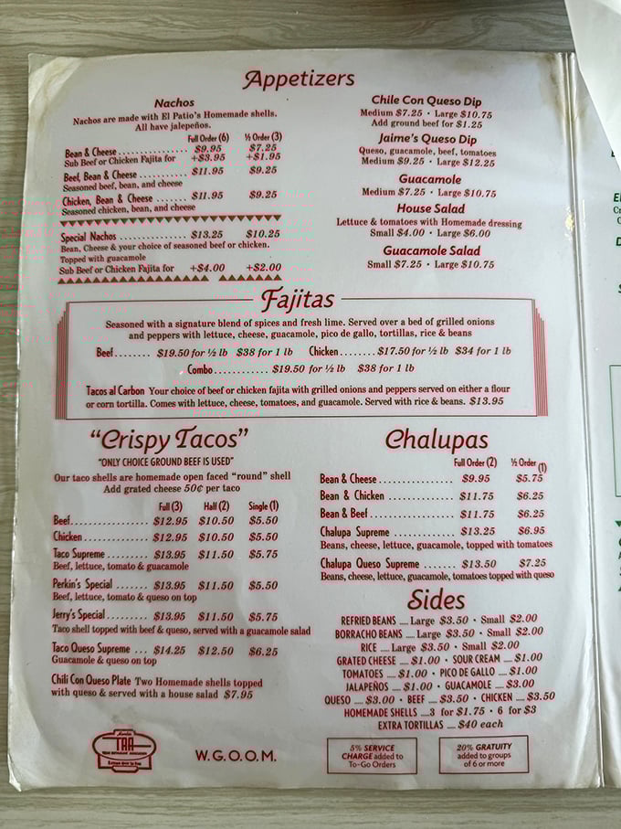 The menu reads like a greatest hits album of Tex-Mex classics. No fusion confusion here, just the standards that have kept Austinites coming back for generations.