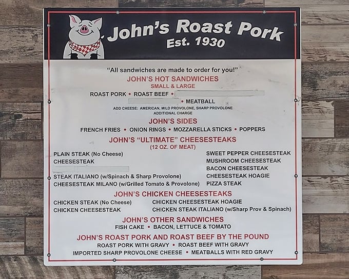 The menu board tells you everything you need to know: simplicity reigns supreme, and "Ultimate" isn't just marketing when it comes to these legendary sandwiches.