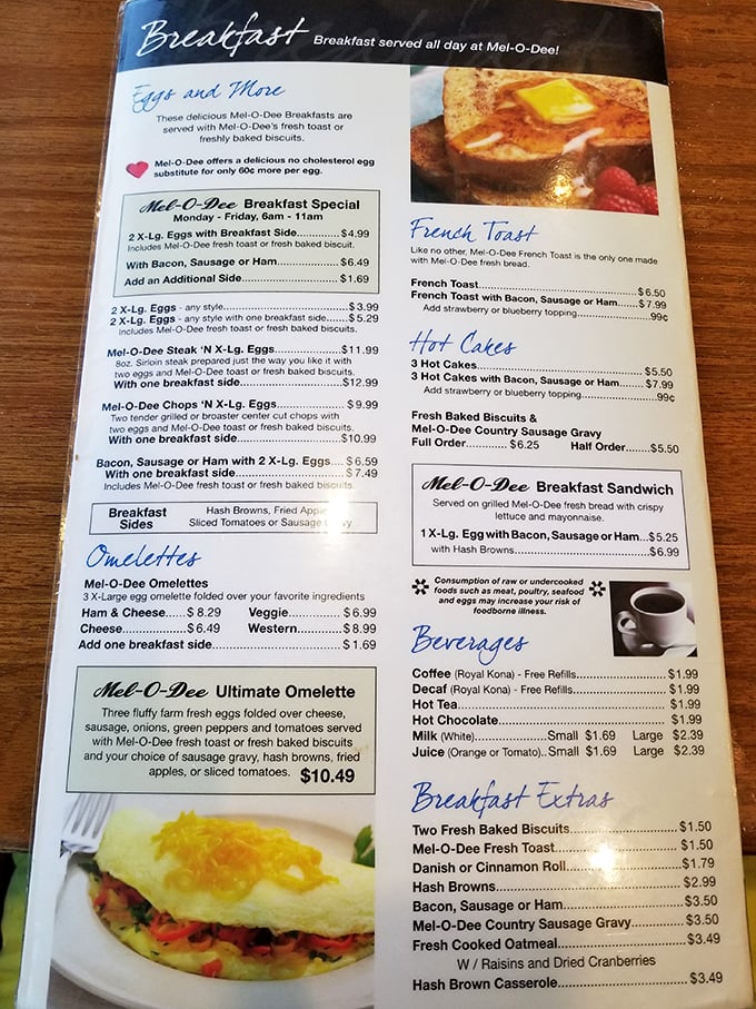 A menu where breakfast reigns supreme all day long—because whoever decided eggs should stop at 11am clearly never had a proper hangover. 