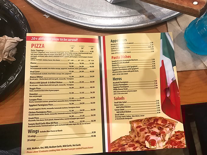 A menu that reads like poetry to the pizza-obsessed. The hardest relationship you'll have today is choosing just one option.