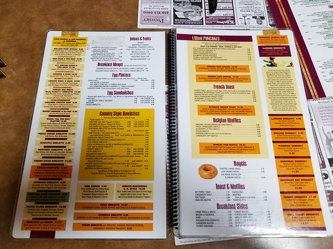 The menu at Llanerch reads like a greatest hits album of American comfort food, with the French toast deservedly getting its own spotlight.