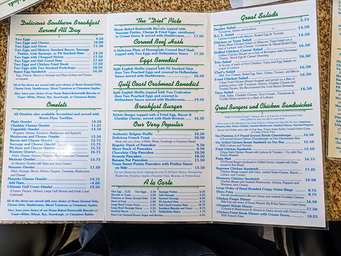 This menu isn't just reading material—it's a roadmap to happiness. Choosing just one item might be the hardest decision you'll make all vacation.