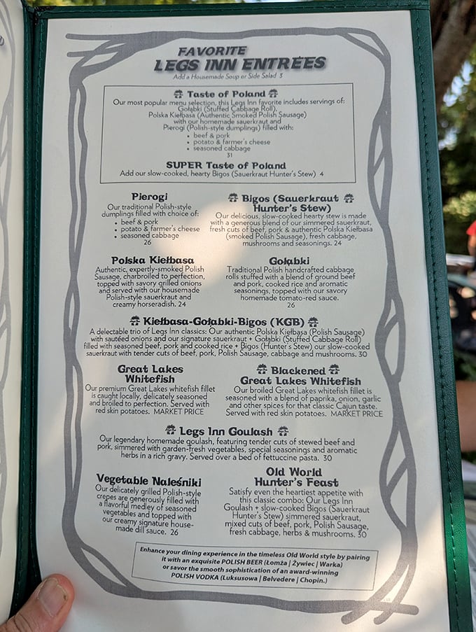 This isn't your typical chain restaurant menu – authentic Polish comfort food awaits adventurous souls seeking genuine flavors.