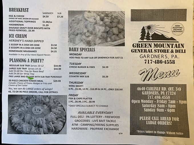 A menu that doesn't need fancy fonts or pretentious descriptions—just honest food that speaks for itself. The daily specials alone are worth the drive.