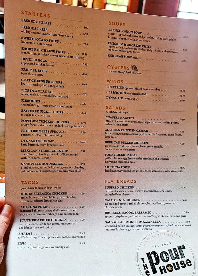 This menu reads like a love letter to American comfort food, promising deviled egg perfection and so much more.