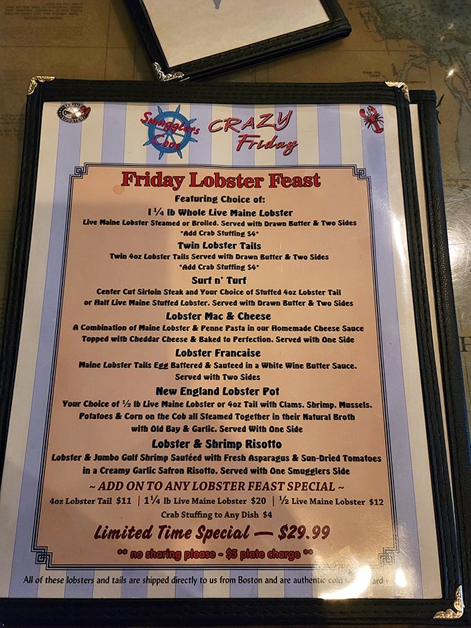 Crazy Friday's Lobster Feast menu reads like a love letter to seafood enthusiasts. Maine's finest crustaceans make a delicious detour to Pennsylvania.