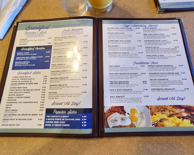 This menu isn't just a list of food—it's a roadmap to happiness, with breakfast served all day as nature intended.