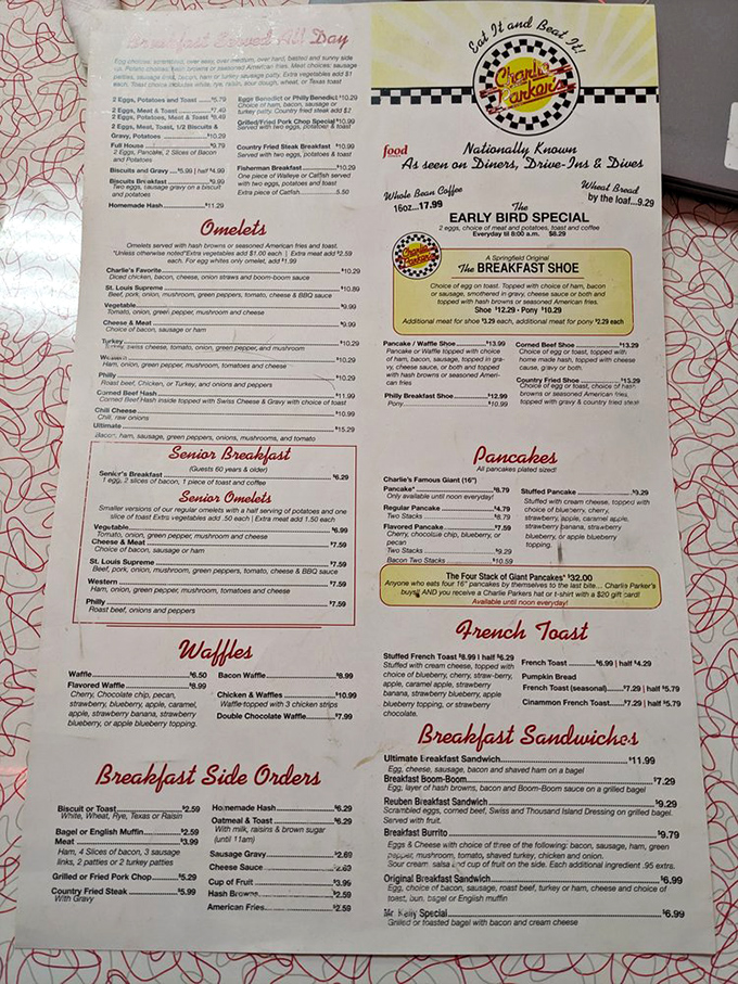 This menu isn't just a list of food—it's a roadmap to happiness. Study it like you're planning a delicious expedition across flavor country.
