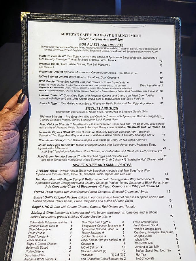 The menu reads like a love letter to Southern cuisine—each description a promise of comfort wrapped in culinary craftsmanship.