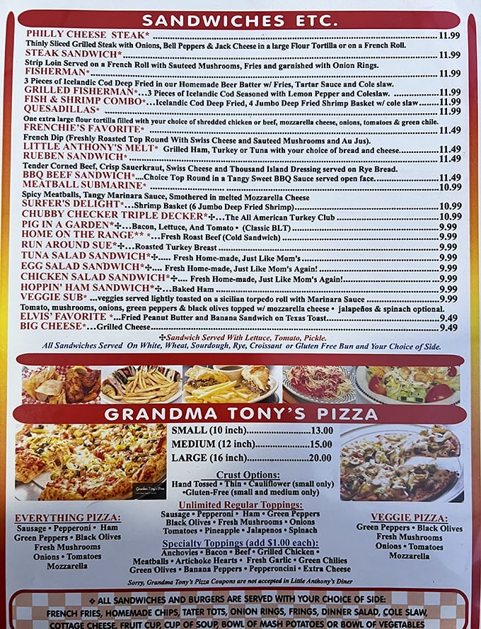 A menu that reads like a love letter to American classics. From Philly Cheese Steaks to Elvis's favorite, every craving finds its match.