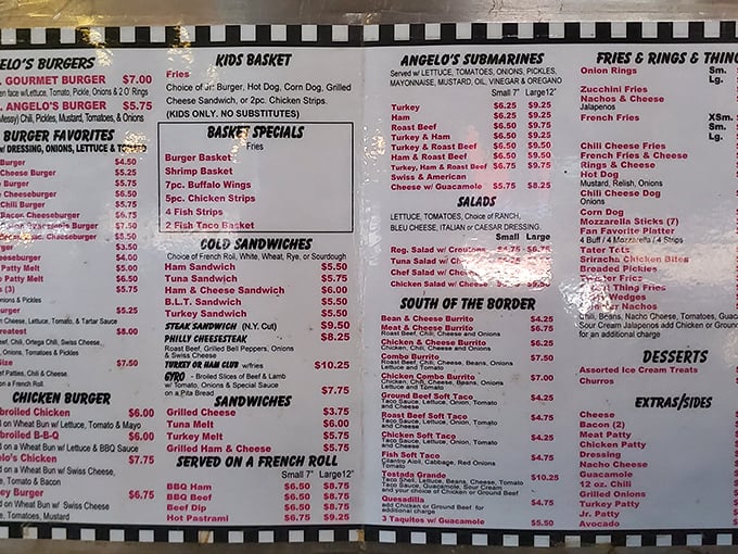 Decision paralysis has never been so delicious. This menu isn't just extensive – it's a roadmap to culinary happiness.