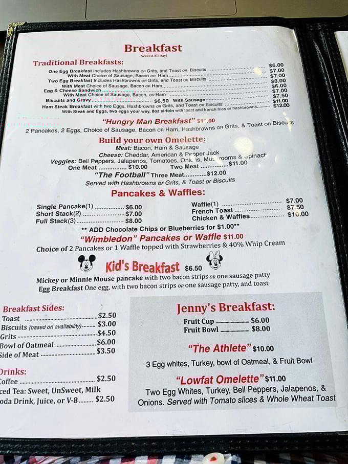 A menu that doesn't need fancy fonts or pretentious descriptions—just straightforward comfort food that speaks the universal language of satisfaction.