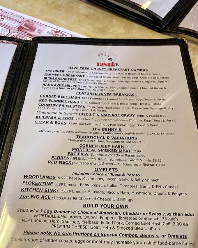A menu that doesn't need Instagram filters—just honest food with playful names like "The Joker" and "Hangover Helper" that tell you exactly what you're getting.