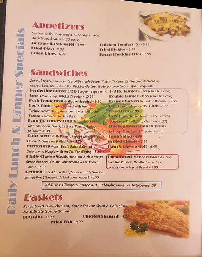 The menu reads like a love letter to comfort food classics. No molecular gastronomy here—just honest dishes that remind you why you got out of bed.