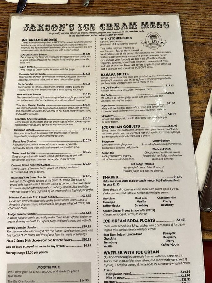 The menu at Jaxson's isn't just a list—it's a declaration of independence from sensible portion sizes and diet culture.