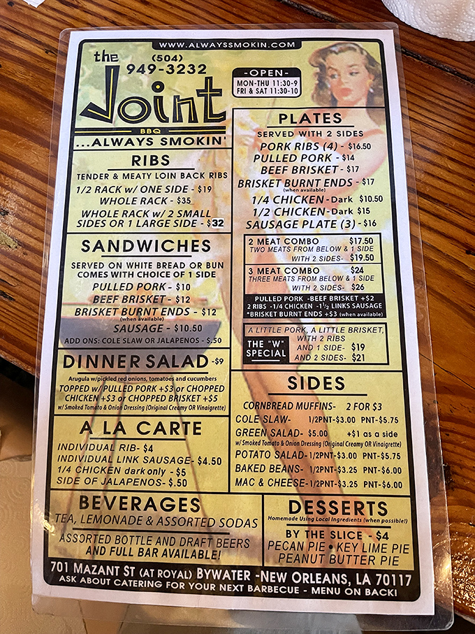 This menu isn't just a list—it's a roadmap to happiness. Choose your own adventure, but remember: there are no wrong turns.