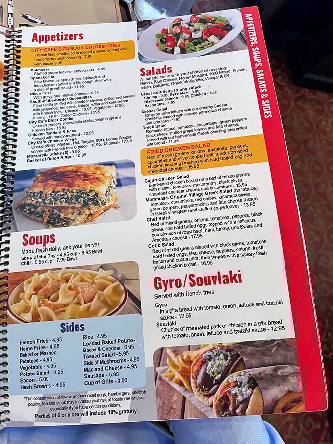 The menu at City Cafe reads like a novel where every character is delicious. Plot twist: you'll want to try everything.