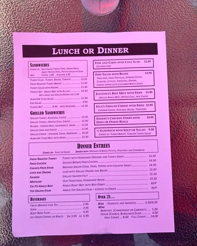 This menu reads like a love letter to American classics. No molecular gastronomy here—just honest food that makes your stomach growl in anticipation.
